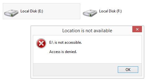 Location is not available E: is not accessible - Techyv.com